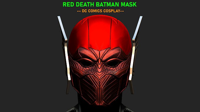 Red Death Batman Mask - Flash Mask - DC Comics | 3D model