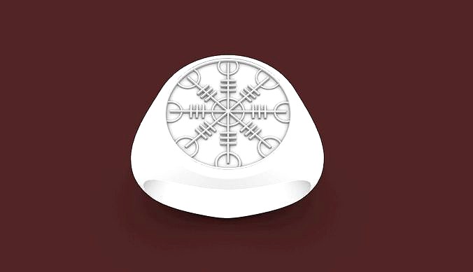 Vikin Symbol Ring 3D Model | 3D