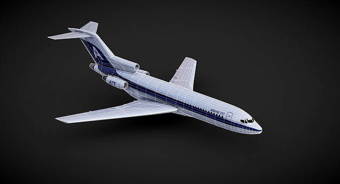Boeing 727 VR 3d model