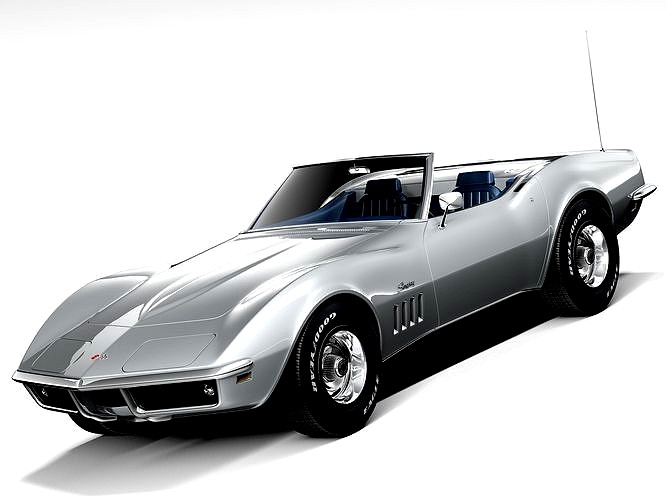 Chevrolet Corvette c3 1969 Convertible 3d model