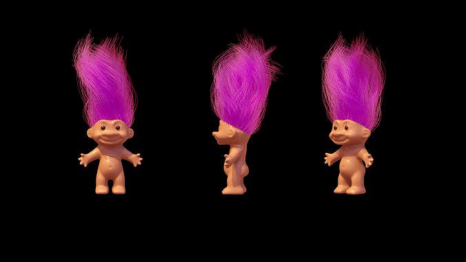 Troll toy figure 3d model