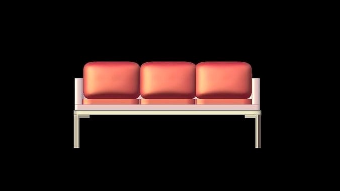sofa with Blender 3d model