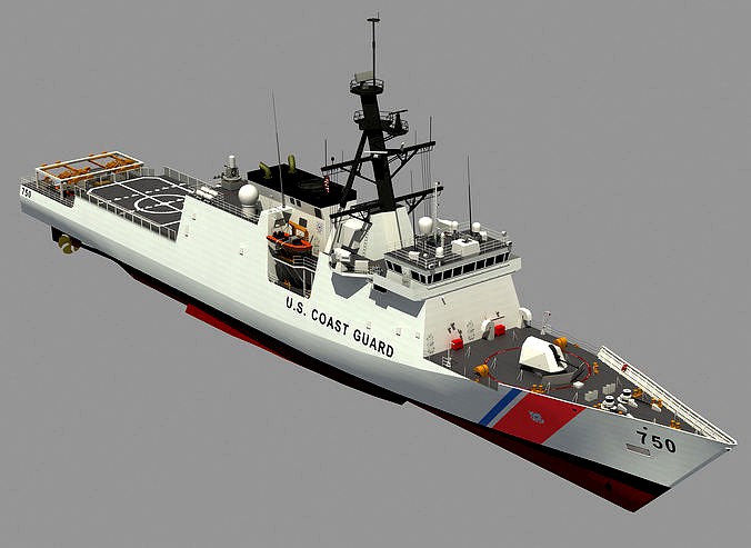 USCGC BERTHOLF US COAST GUARD CUTTER 3d model