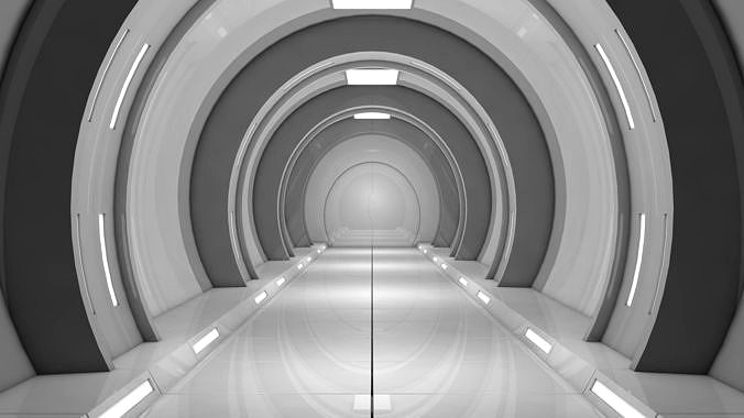 Sci Fi Tunnel 3d model