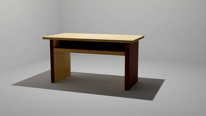 Game Ready Russian school table 3d model