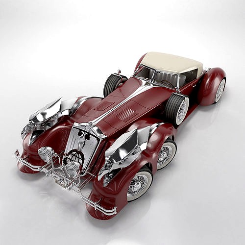 Steampunk Car 3d model