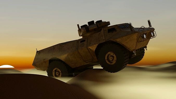 M117 Guardian Armored Security Vehicle 3d model