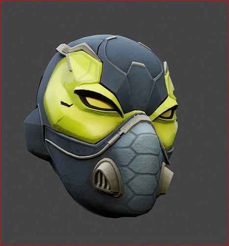 Valorant Viper Mask 3D Model