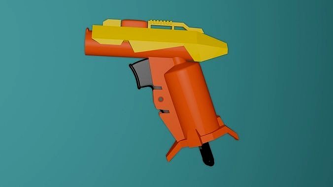 Blaster Nerf Low-poly 3D model