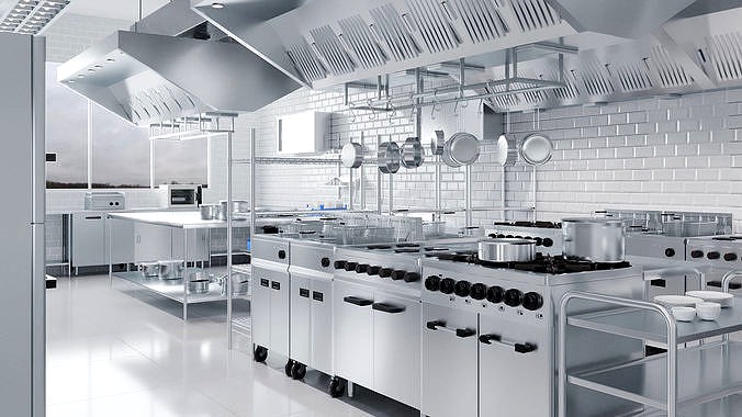 Commercial Kitchen 3D Model