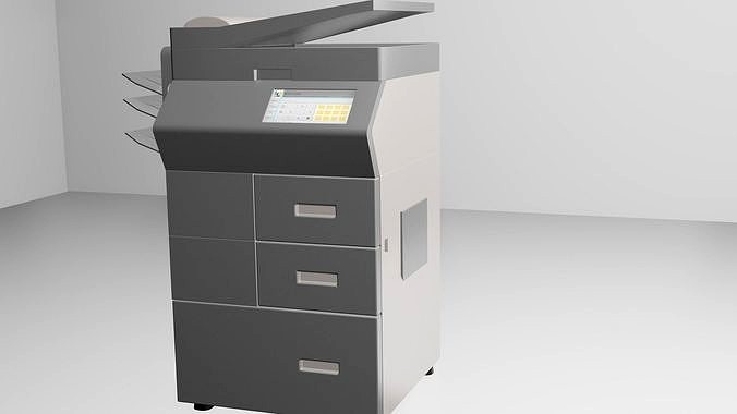 Office printer 3d model