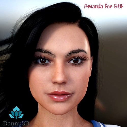 Amanda for Genesis 8 Female 3d model