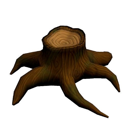 Stylized Tree Stump 3d model