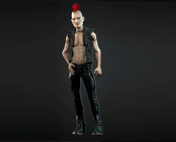 Cyberpunk Style Character 3d model