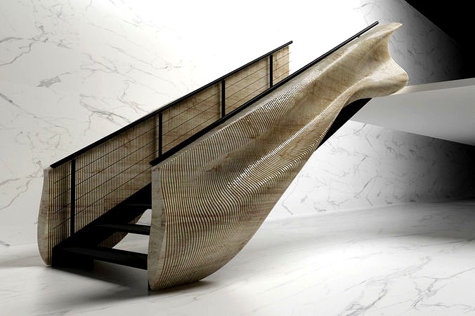 Parametric Stair 3d model
