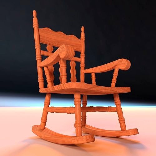 Cartoon Rocking Chair 3d model