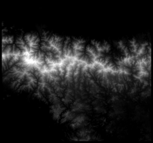 Panama High resolution 10k displacement heightmap and geometr 3d model