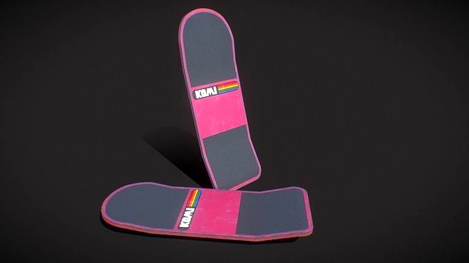 Game Ready Cyberpunk Hoverboard 3d model