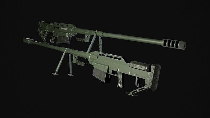 Snipex Alligator Anti-Material Sniper Rifle 3d model