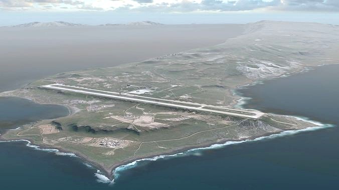 Island Naval Base 3d model