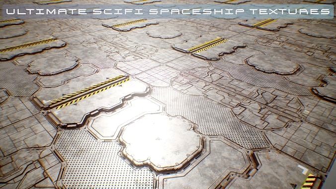 PBR Sci-Fi Spaceship Texture 07 3d model