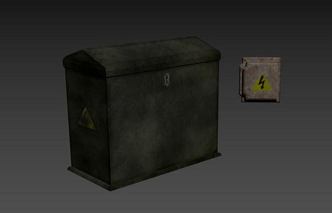 Electrical Box - Game Ready 3d model