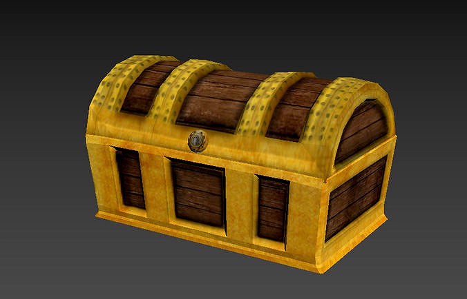 Treasure Chest - Game Ready 3d model