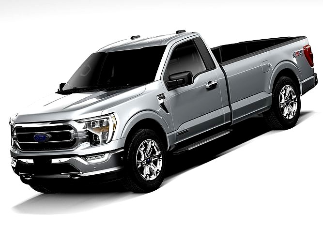 Ford F150 XLT Regular cab 2022 3d model