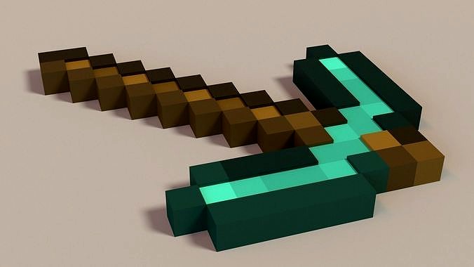 Minecraft Pickaxe 3d model
