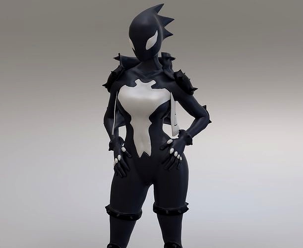 She Venom Rig 3d model