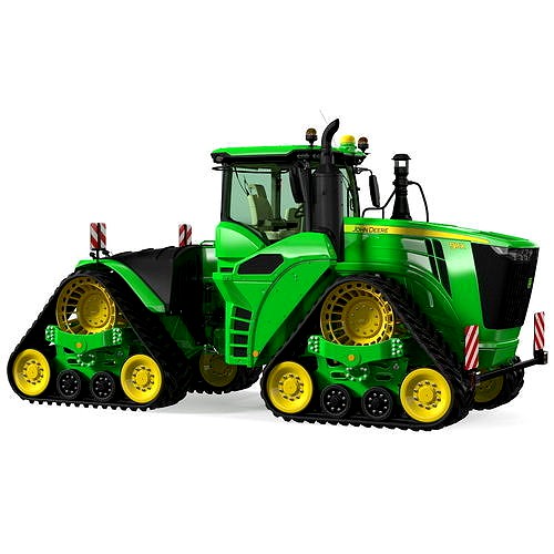 John Deere Four Track 9RX Series Tractor Clean 3d model