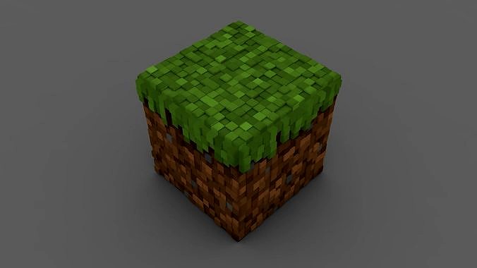 Grass Block - Minecraft 3d model