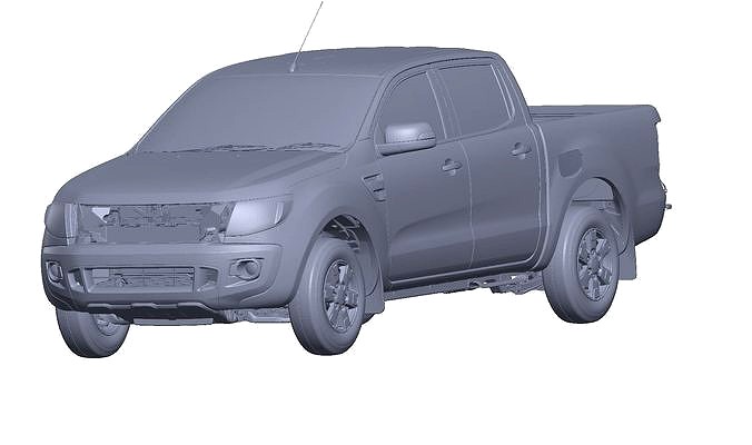 Ford ranger t6 complete 3d scan model