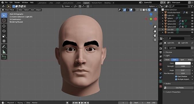 Character Head 3d model
