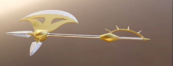 Escanor battle axe Rhitta 3d model