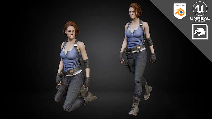 Jill Valentine - Resident Evil 3d model