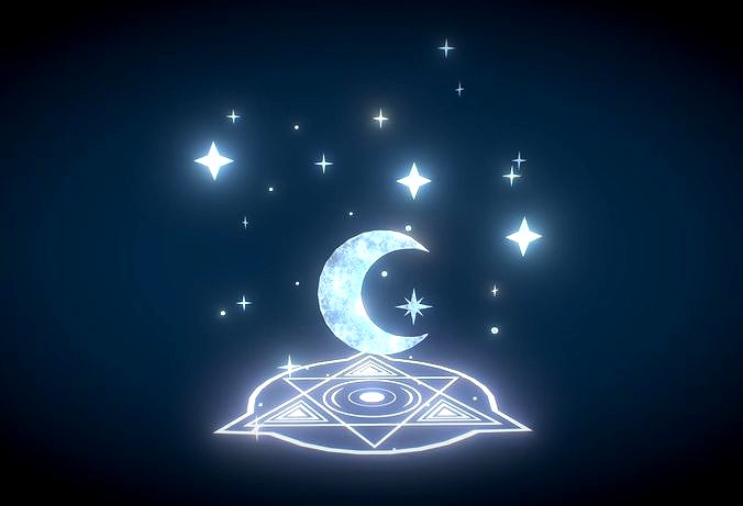 Magic Crystal Animated 3d model