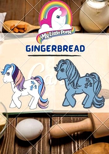 Amazing My Little Pony Character Gingerbread Cookie Cutter Stamp 3d model