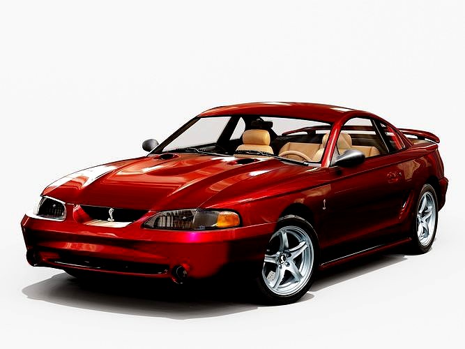 1998 Ford Mustang SVT Cobra SN95 Fully Rigged 3d model