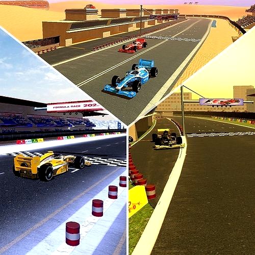 F1 Racing Tracks 3d model