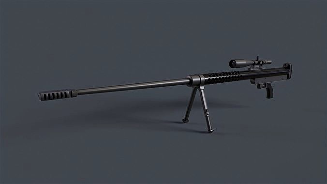 Shaher Iranian heavy rifle 3d model