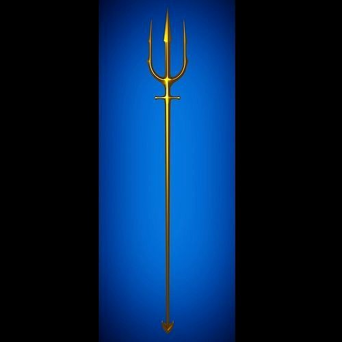 Atlan trident from the movie Aquaman 3d model