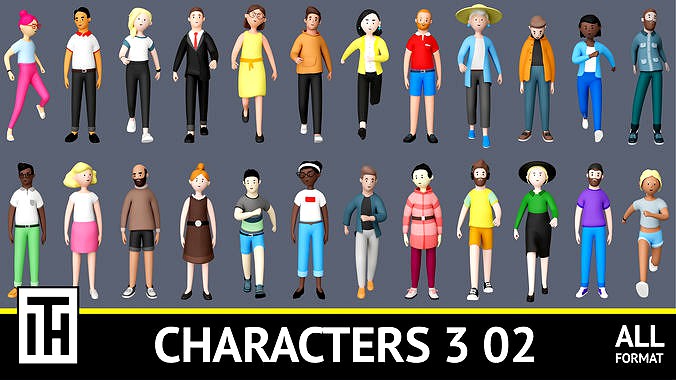 characters 3 02 3d model