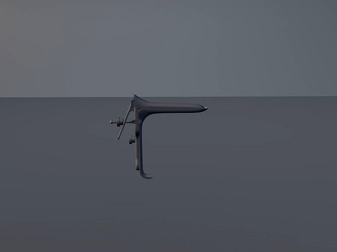 Vaginal Speculum Animated 3d model