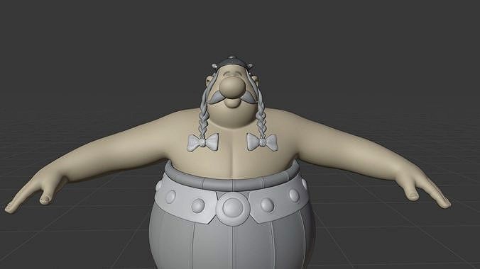 OBELIX MODEL Pro TOPOLOGY FOR MOVIES 3d