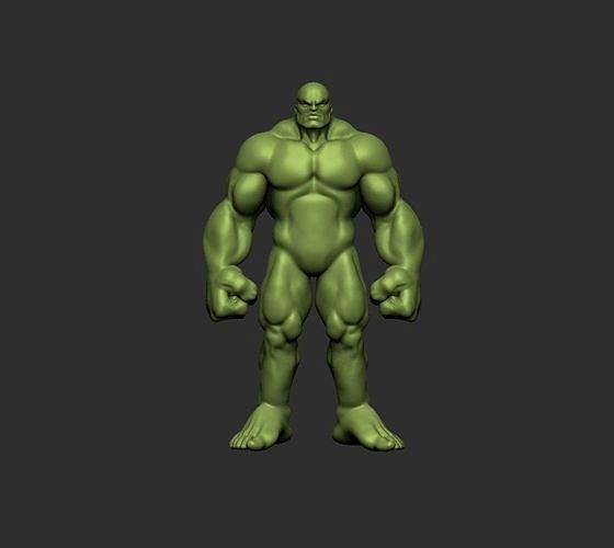 The Hulk anatomy 3d model