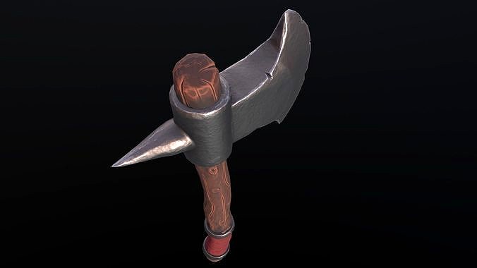 Game-ready Stylized Axe 3d model
