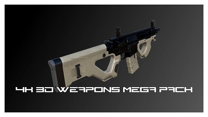 4K 3D Weapons Mega Pack model