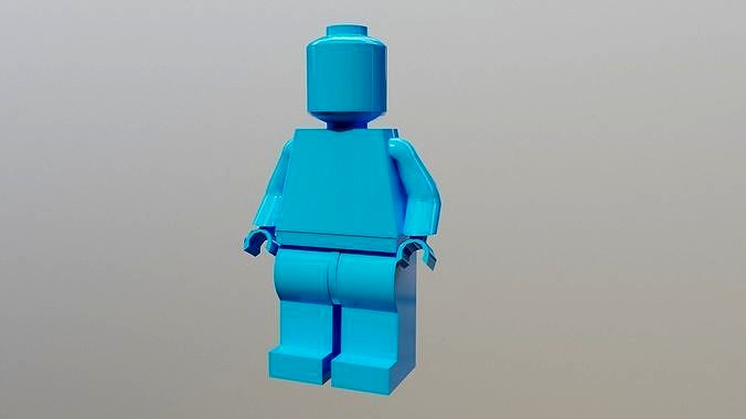 Lego Human Low Poly 3d model