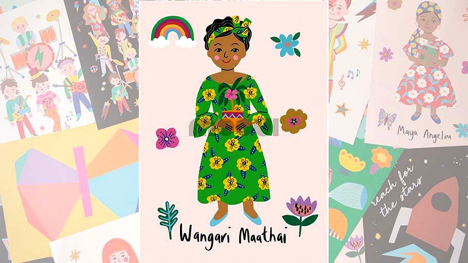 pôster infantil - wangari maathai 3d model